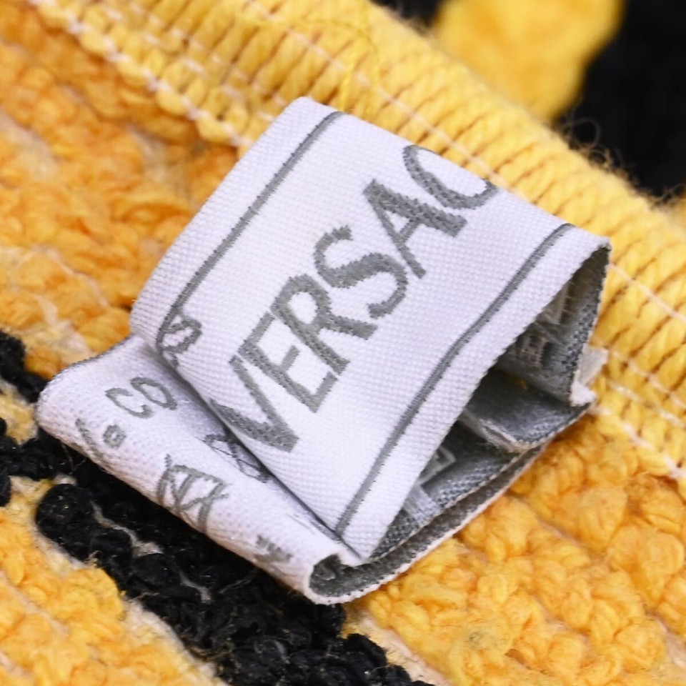 Versace Extremely Rare Giant Medusa Greca Line Carpet Rug Home ...