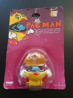 Vintage 1982 Tomy Ms. Pac Man Wind-up Toy | eBay UK
