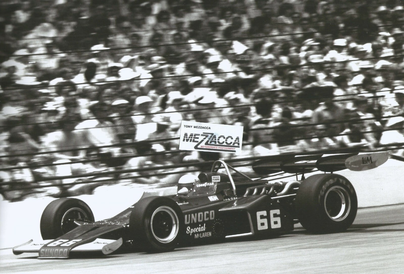MARK DONOHUE WINNER '72 INDY 500 SUNOCO MCLAREN M16 ROGER PENSKE RACING ...