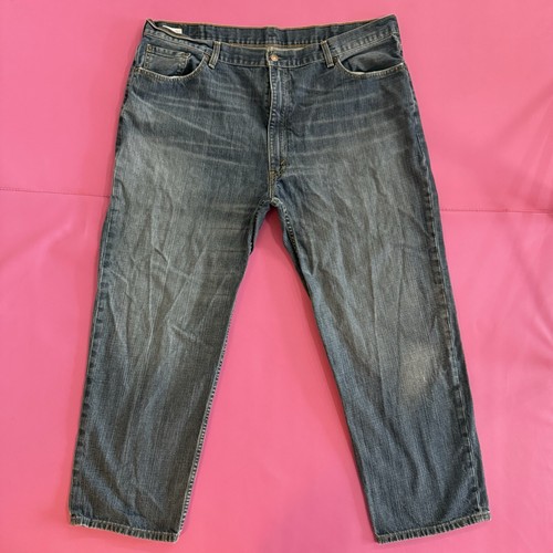Levi's 550 Mens Relaxed Fit Stonewash Blue Denim Jeans size 44x30 Reg ...