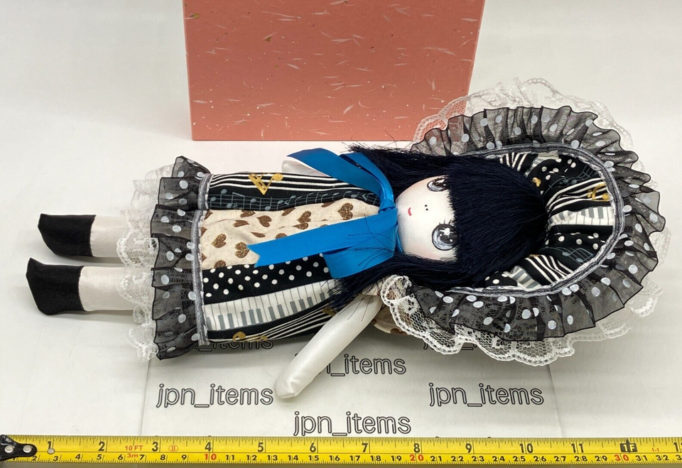 Handmade Japan Plush Cotton Bunka Doll Japanese Retro Style Black Eyes ...