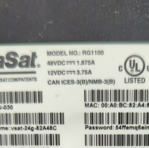 ViaSat Afterburner RG1100 WiFi Gateway Router w Power Supply Box ...