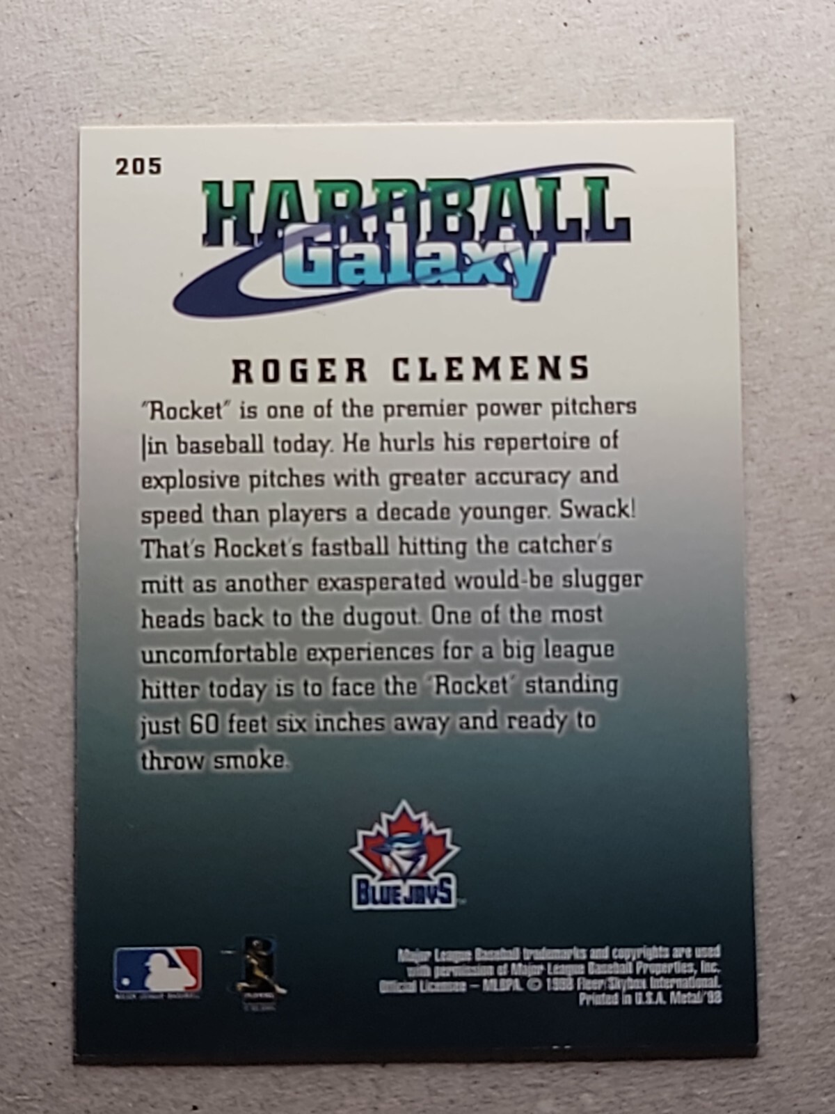 1998 Metal Universe - Hardball Galaxy #205 Roger Clemens for sale ...