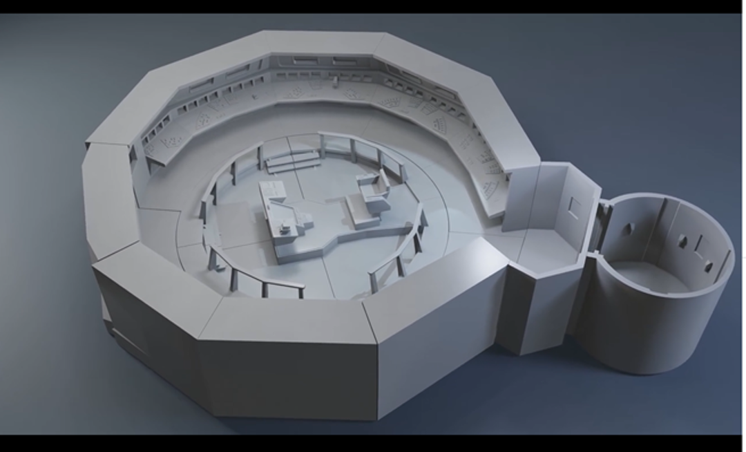 Star Trek TOS Bridge 3D Printed 1:32 Kirk Spock McCoy Uhura Sulu Chekov ...