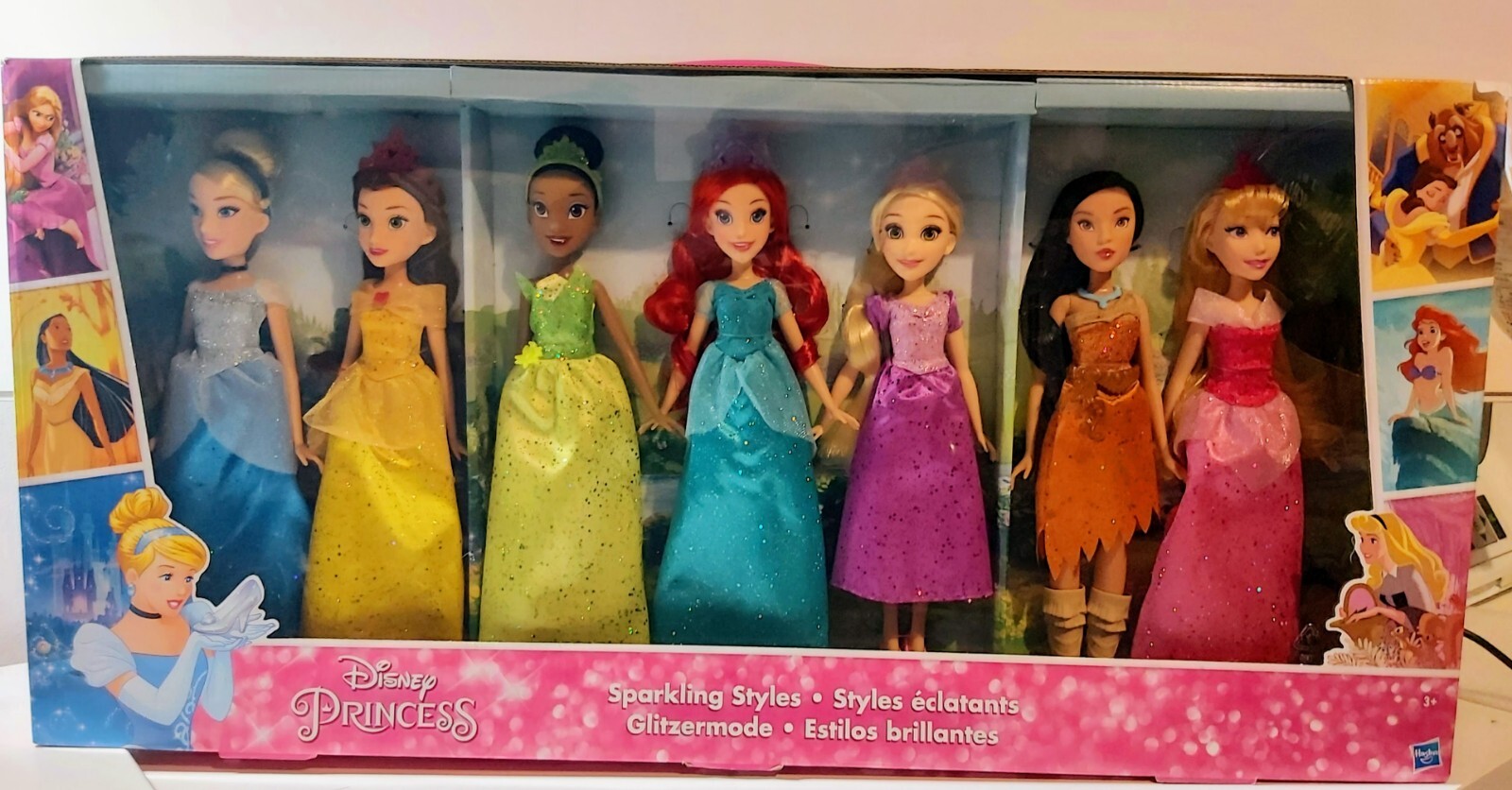 Disney Princess Sparkling Styles Ultimate Collection - 7 Dolls for sale ...