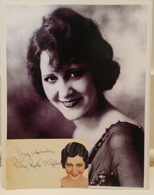 Patsy Ruth Miller Actress Silent Films Signed Autographed 3" x 5" Index ...