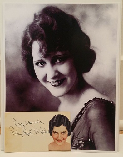 Patsy Ruth Miller Actress Silent Films Signed Autographed 3" x 5" Index ...