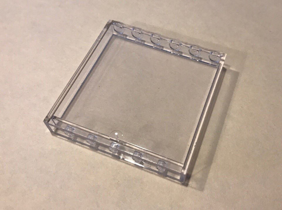 LEGO Bricks Wall Element Transparent Clear 1x6x5 "Studs" | eBay
