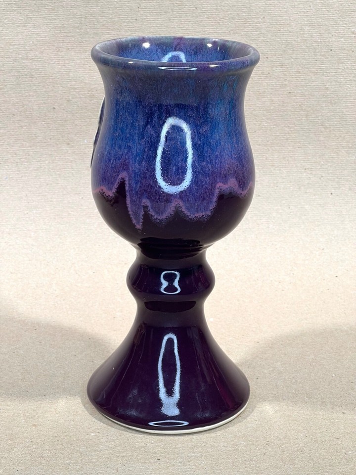 2000 Arizona Renaissance Festival Clay Pottery Ceramic Goblet with ...