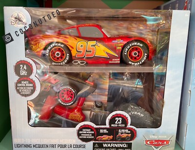 Disney Pixar Cars Build to Race Lightning McQueen Remote Control Car ...