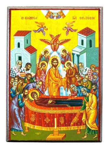 DORMITION OF THEOTOKOS-Greek Byzantine Orthodox Icon | eBay