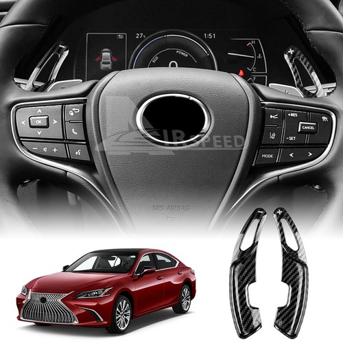 Carbon Fiber Look Steering Wheel Paddle Shifter Extend For Lexus ES RX ...