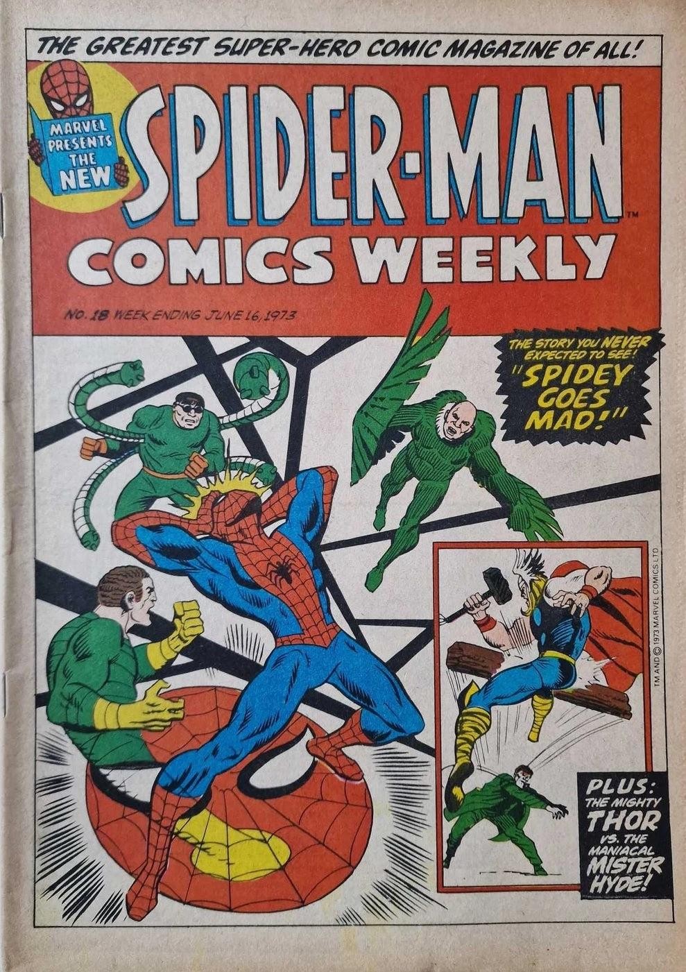 Spider-Man Comics Weekly #18 - Marvel Comics / British - 1973 | eBay UK