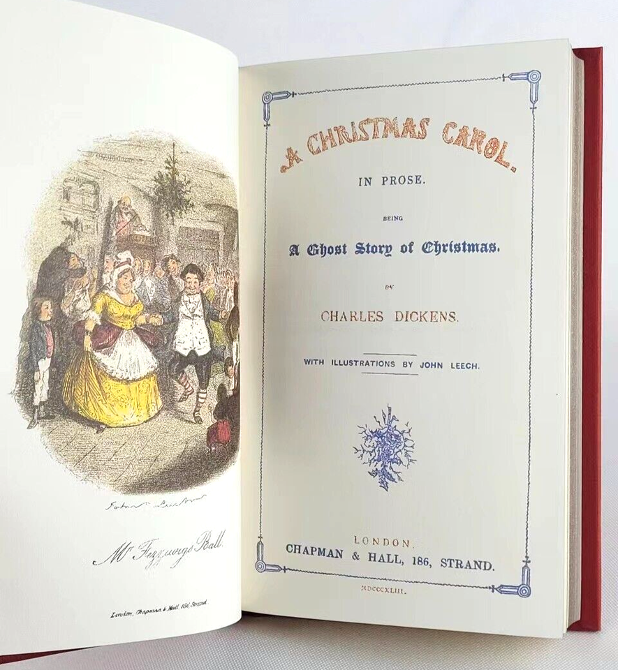 A CHRISTMAS CAROL Deluxe 1843 Original 1st edition Facsimile Charles ...