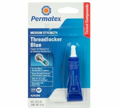 PERMATEX 24200 - Medium Strength Threadlocker Blue, 6 ml | eBay