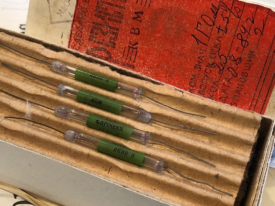 1 GOhm 3pcs HV KVM 1G Ohm Russian military vacuum glass resistor | eBay