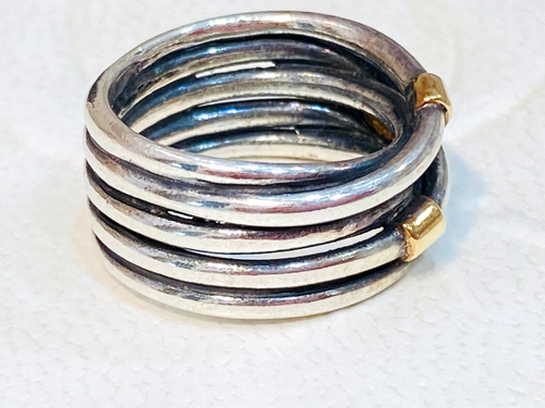 Authentic Pandora Two Tone rope ring Size 50 silver 14k gold - 190383 ...