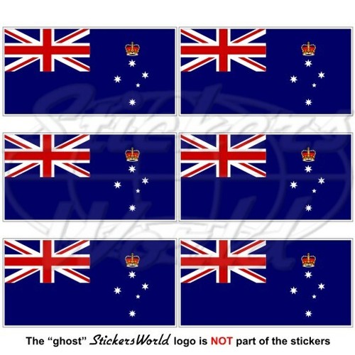VICTORIA Staat AU-VIC Australien Flagge, 40mm Vinyl Aufkleber x6 | eBay.de