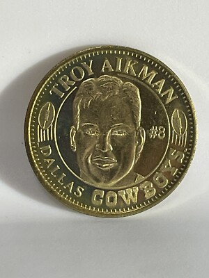 1996 TROY AIKMAN PINNACLE QB CLUB BRONZE COIN $$ | eBay