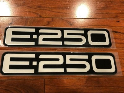 1999 - 2005 FORD ECONOLINE CLUB WAGON E-250 E250 FENDER EMBLEM DECALS ...