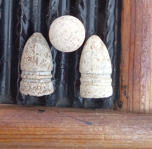 Confederate civil war Bullets 2 Gardners And Round | eBay