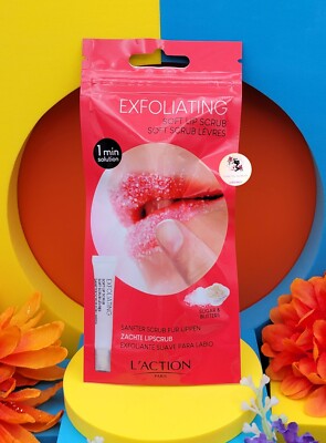 L’ACTION PARIS EXFOLIATING Soft lip scrub Exfoliates + Nourishes 0.42 ...