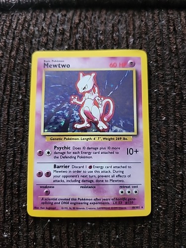 Mewtwo 010/102 Base Set (Shadowless) Holo | eBay