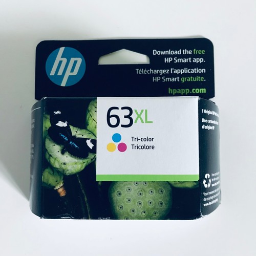 10/2026 + Genuine HP 63XL High Yield Tri Color Ink Cartridge F6U63AN ...