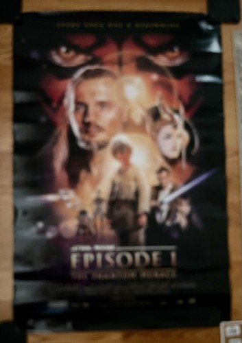 STAR WARS EPISODE I THE PHANTOM MENACE ORIGINAL MOVIE POSTER 24”x36 ...