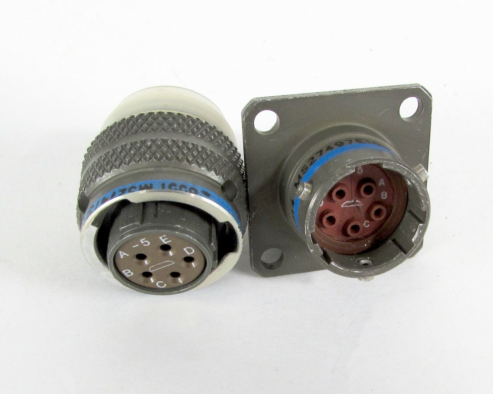 Mated Pair Connectors Size 10 Plug Recpt / Pins Crimp Contacts ...