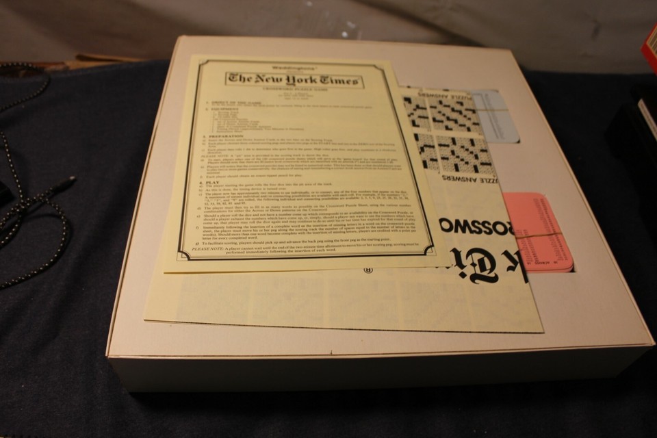 Vintage Waddingtons The New York Times. Crossword Puzzle Game COMPLETE ...