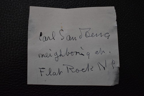 Carl Sandberg Autograph Signature Clipping, Pulitzer Prize Winning ...