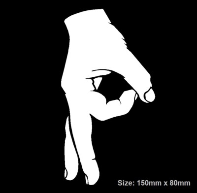 CIRCLE GAME - Made You Look Sticker Funny Sticker Vinyl Decal Gotcha ...