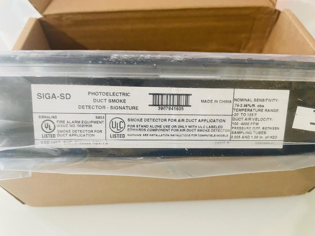 BRAND NEW EDWARDS EST SIGA-SD PHOTOELECTRIC SIGNATURE DUCT SMOKE ...