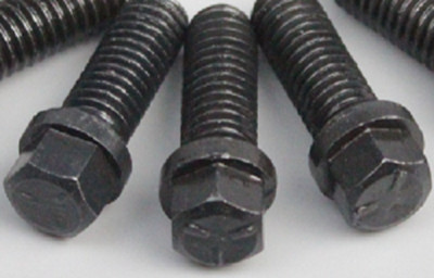 Chevy SBC BBC Header Bolts 3/8-16 x 1" Black Set of 16 | Steel