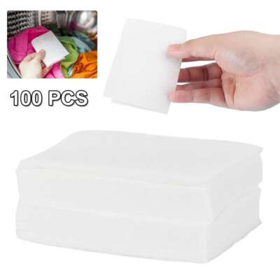 100pcs Anti-Color Laundry Color Remove Sheet Anti-stain Absorbent Color ...