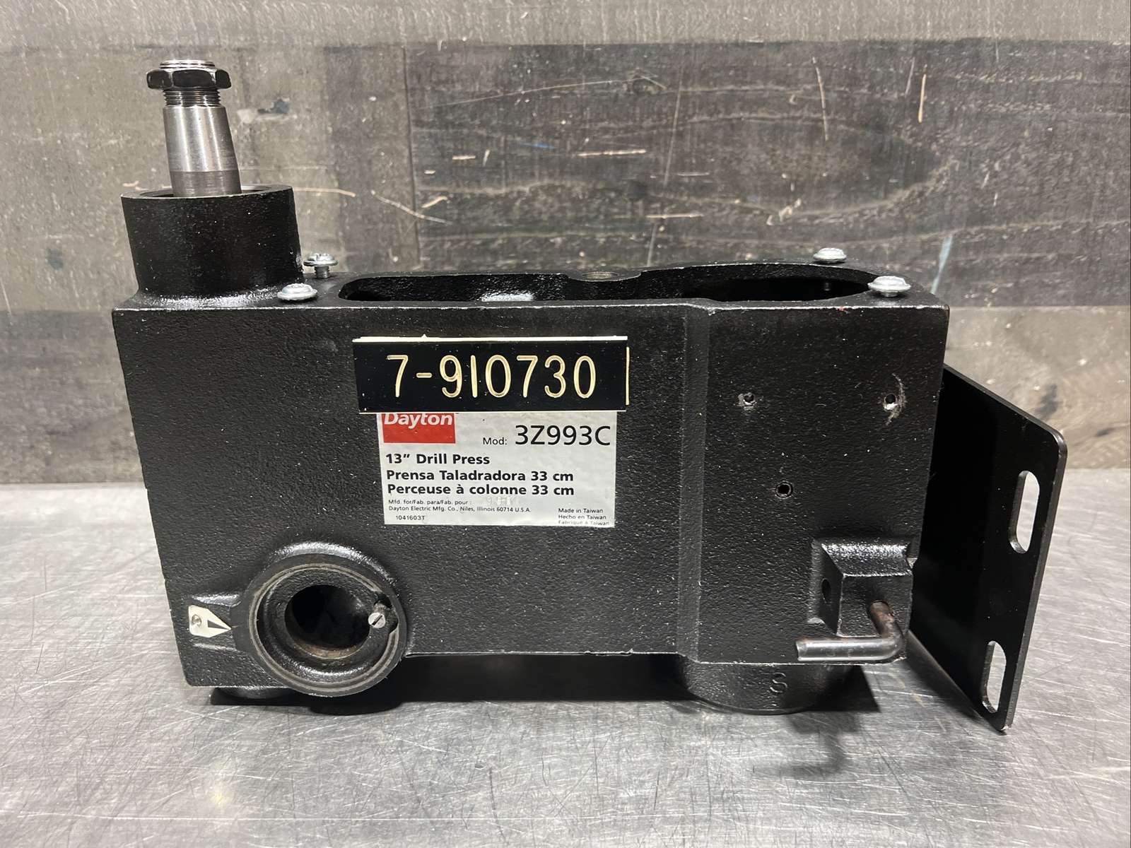 Original Part: Dayton 13” Drill Press Model 3Z993C Cast Iron Head Frame ...