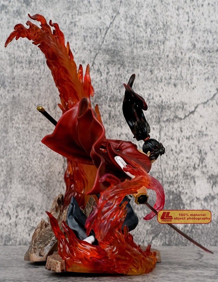 Anime DS Tsugikuni Yoriichi Battle squating Fire action Figure Statue ...