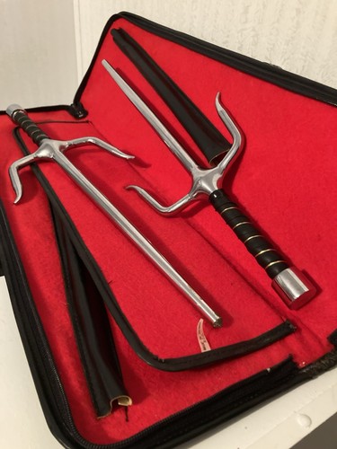Metal Sai Martial Arts Weapon, Chrome (Pair) - With Briefcase | eBay