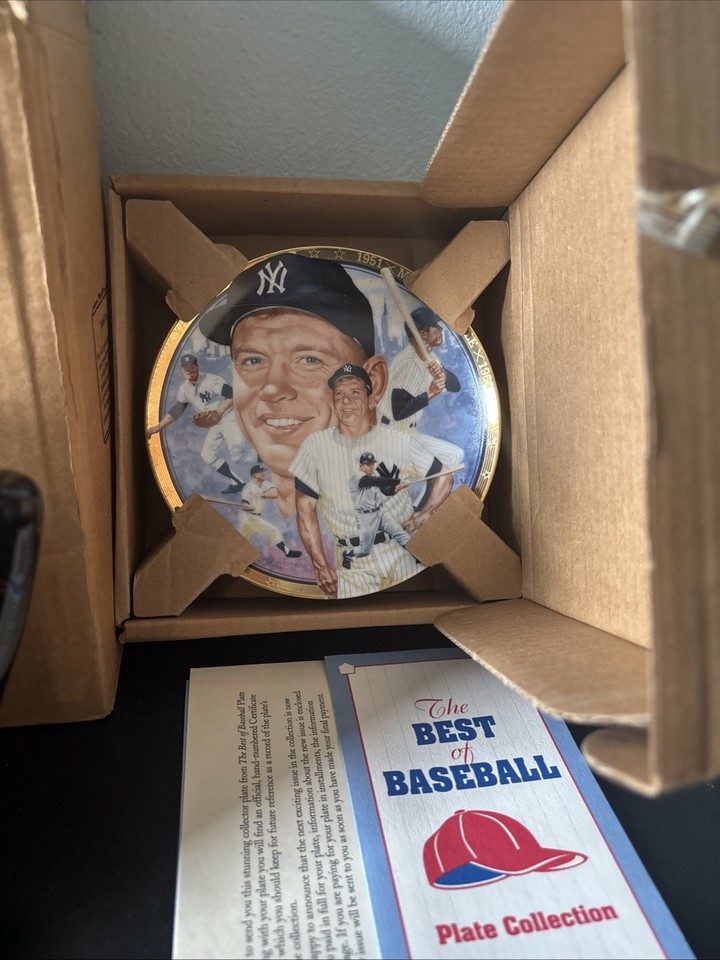 Mickey Mantle Beer stein - Plate And Cal Ripken jr Beer Stein In ...