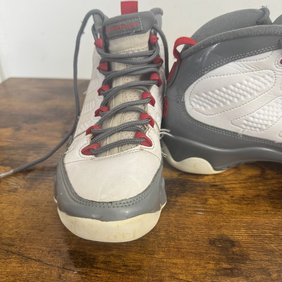 Jordan 9 Retro Mid Fire Red Cool Grey Men’s/Youth Size 7 | eBay