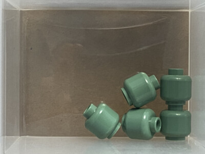 LEGO Parts - Sand Green Minifigure, Head (Plain) - No 3626c - QTY 5 | eBay