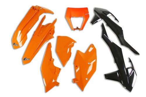 UFO Plastics Kit for KTM EXCF 250 2017-2019 (OEM 17 & 19 Incl Headlight ...