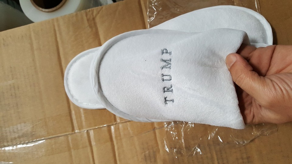 Trump Hotel Slippers - Brand New. | eBay