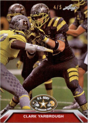 2016 CLARK YARBROUGH Leaf US Army All-American RED Rookie STANFORD #/5 ...
