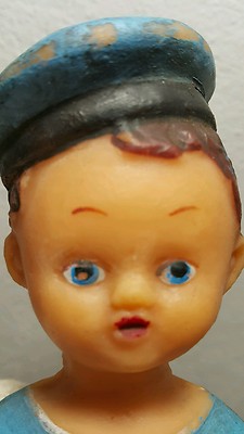 VINTAGE DOLL TOY SAILOR SEAMAN 1960's RUBBER MADE COMMUNIST RUSSIA CCCP ...