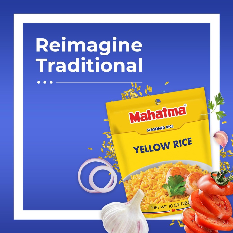 Mahatma Yellow Rice Mix, Long-Grain Rice, Stovetop or Microwave Rice ...