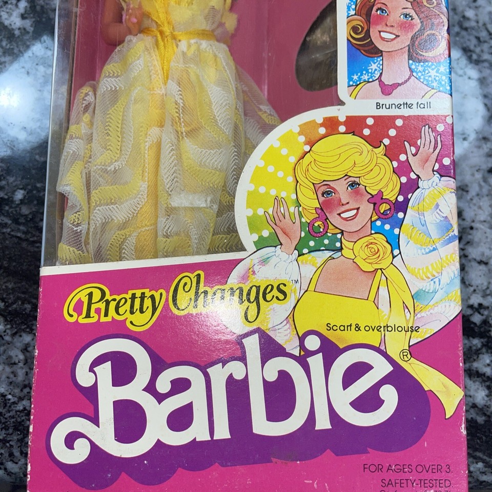 Rare Vintage Pretty Changes Barbie Doll Mattel 1978 New in Box Yellow ...