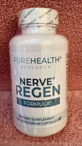 PURE HEALTH - Nerve Regen Formula - 120 Vegetarian Capsules - Exp 11/ ...