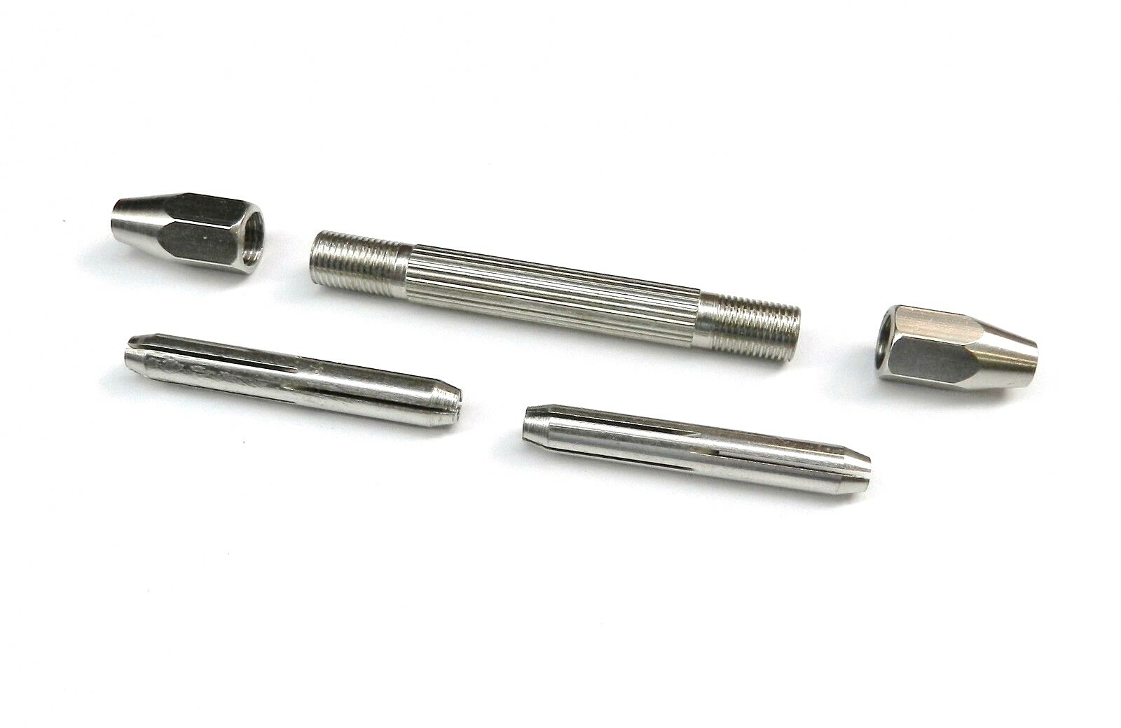 5" Double End Pin Vise 2 Chucks Hand Vise 4-Size Jaws 0-1/8" Jewelry ...